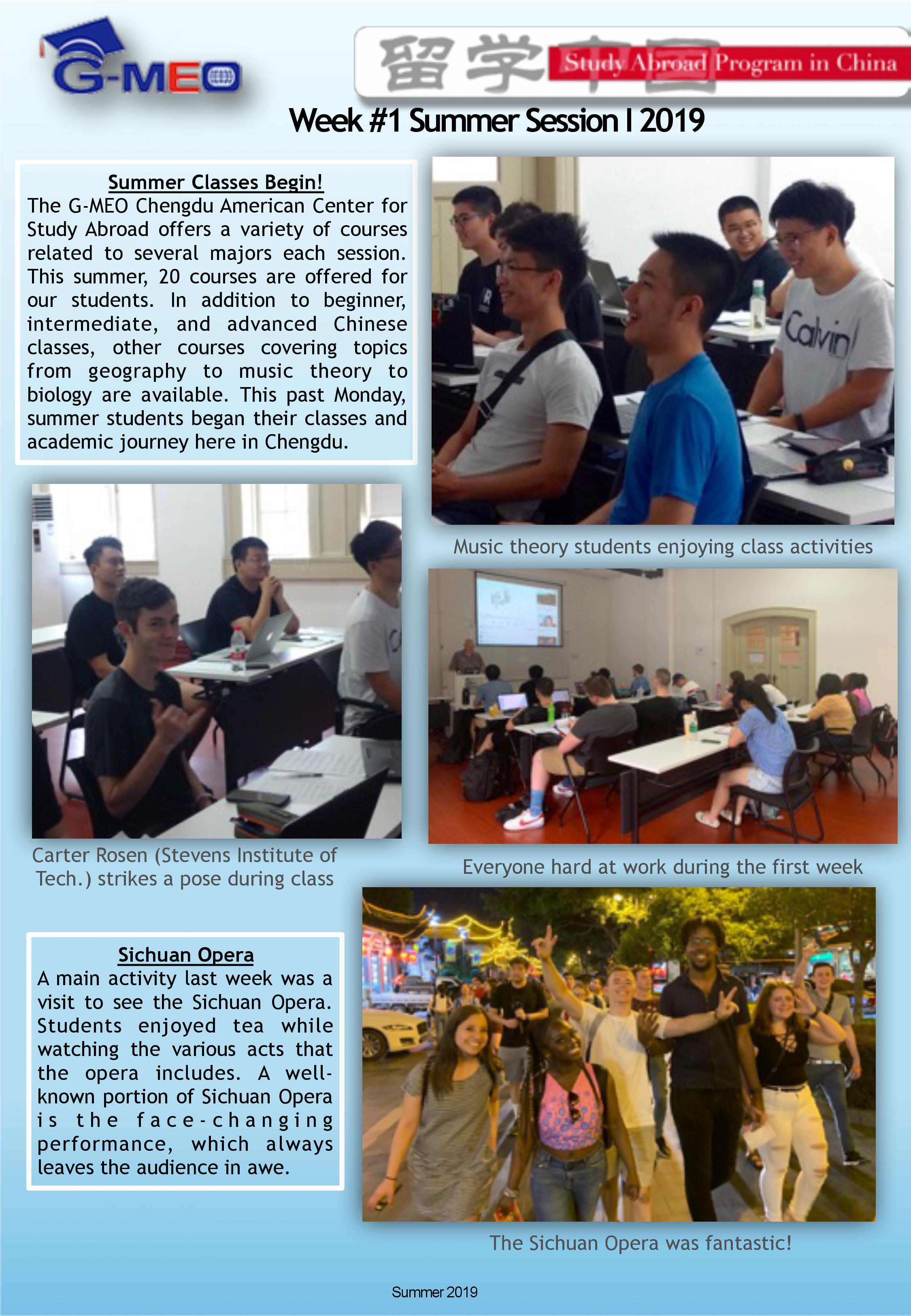 Newsletter - 2019 - Summer I - Week 1-G-MEO极妙教育-美国大学暑校 & 暑期出国项目