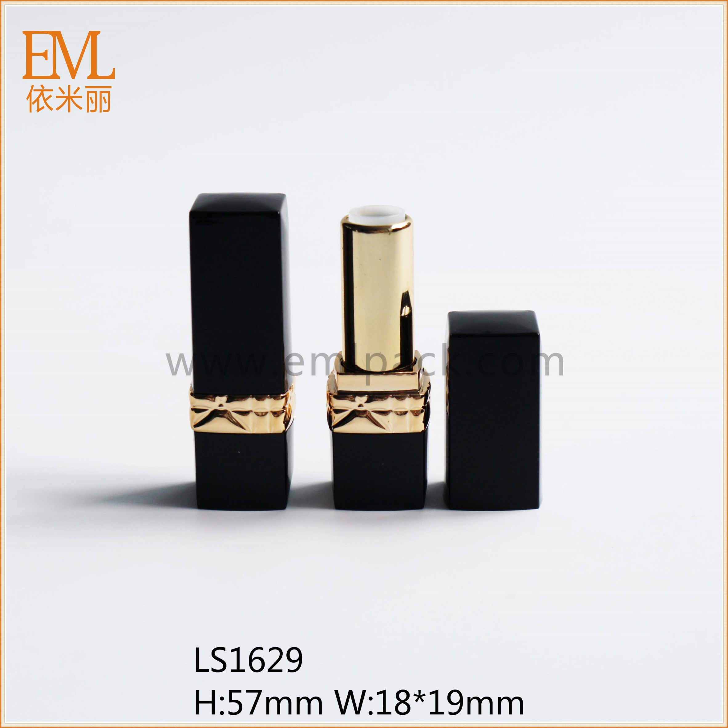 Hot selling mini-lipstick packaginig black lipstick square lipstick ...