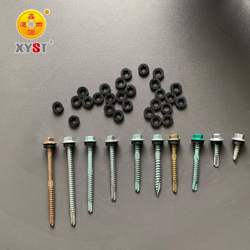 EPDM rubber gasket, simple room color steel plate, self tapping nail ...