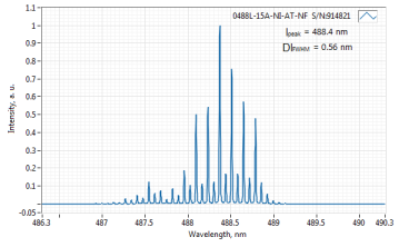 488nm激光器（多模光纤输出） 型号 0488L-14A-NI-PT-NF-杭州谱镭光电技术有限公司