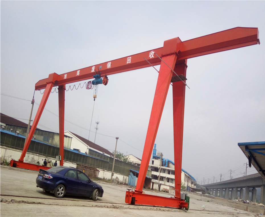 15t Single gantry crane beam rail track -Henan Doria Mechanical ...