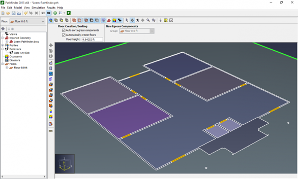 Pathfinder人员疏散能力模拟软件创建模型-PyroSim中文版_烟气流动分析软件