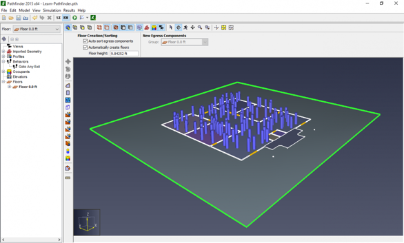 Pathfinder人员疏散能力模拟软件创建模型-PyroSim中文版_烟气流动分析软件