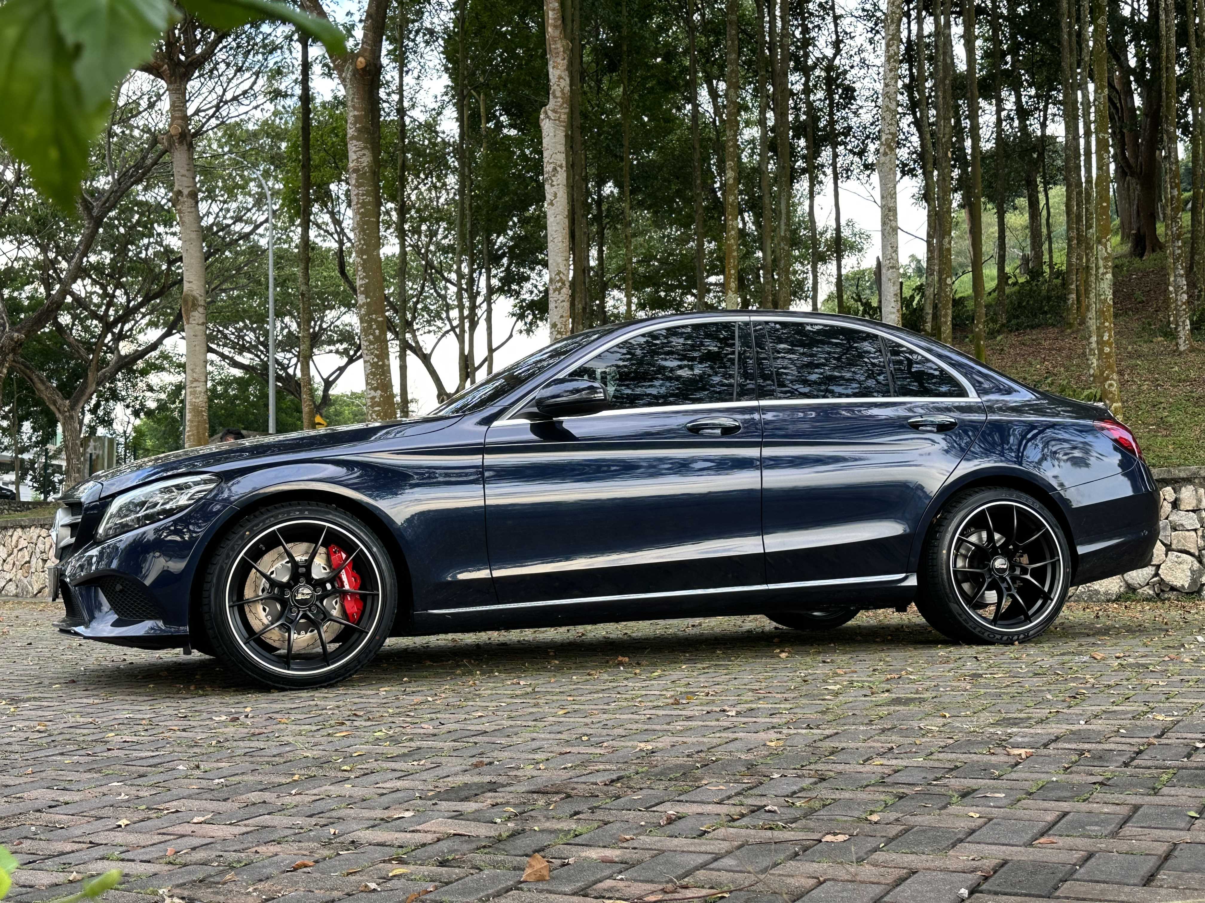 海外案例 | 奔驰C200升级TTSPORT进化系列ES6红色刹车套件-广州闵中汽车科技有限公司