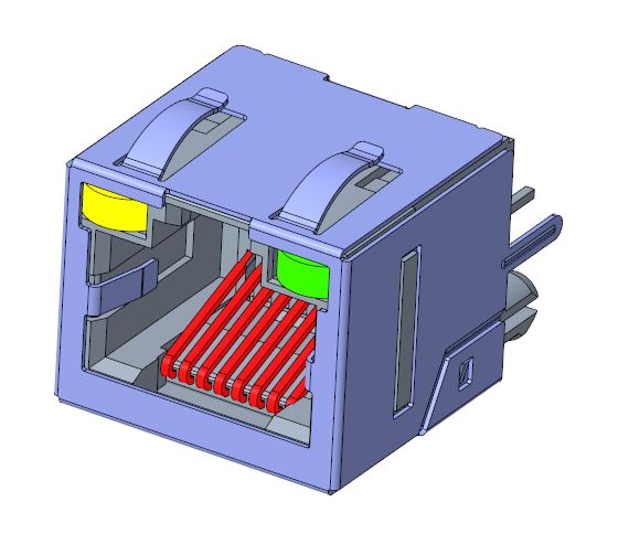 RJ45 JACK WITH LED/SHELL-企业官网