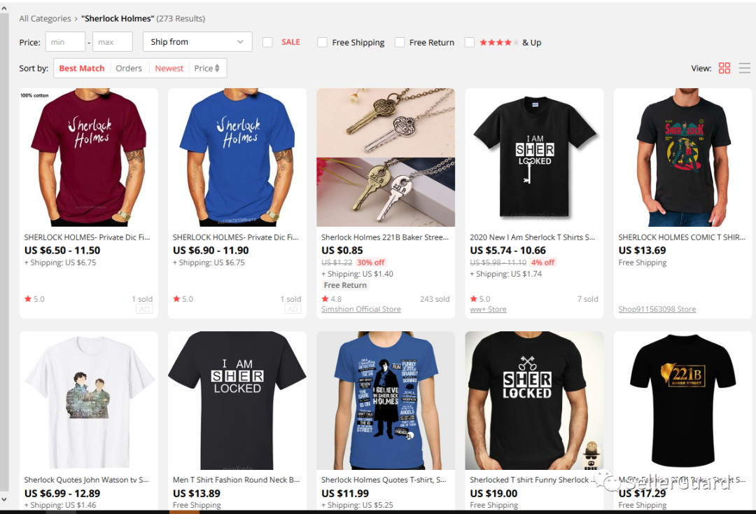 Kenner律所又一隐匿案件揭晓！夏洛克·福尔摩斯 Sherlock Holmes被代理了！-SellerGuard,为您的电商生意排忧解难！