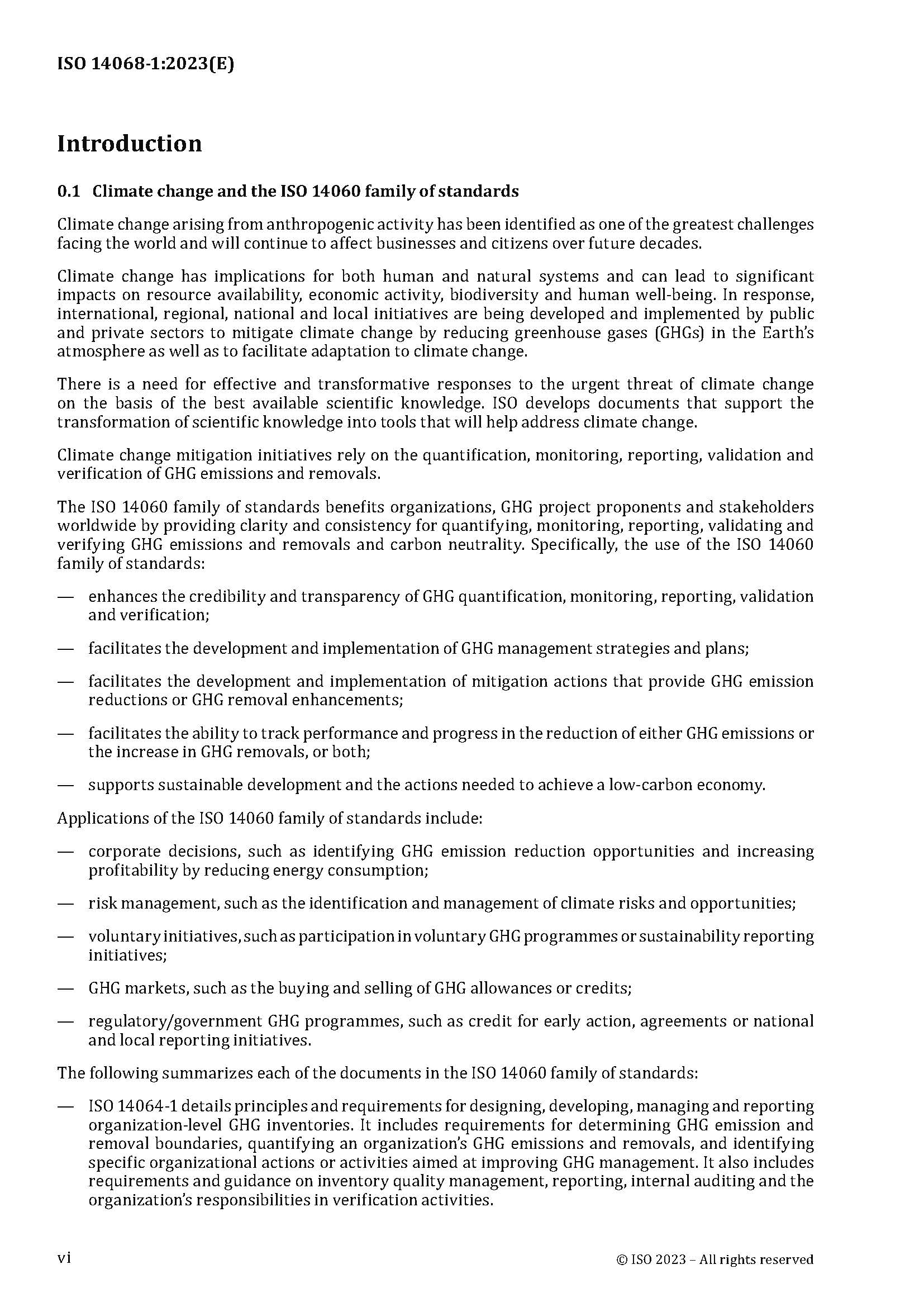 国际碳中和标准：ISO 14068-1 碳中和（气候变化管理-向净零过度）-深圳碳中和生物燃气股份有限公司