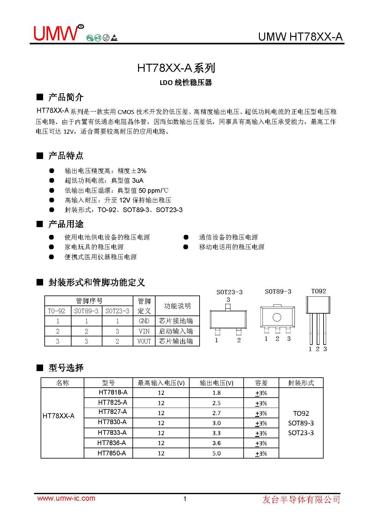 UMW HT7833-A -83557-深圳优信电子科技有限公司