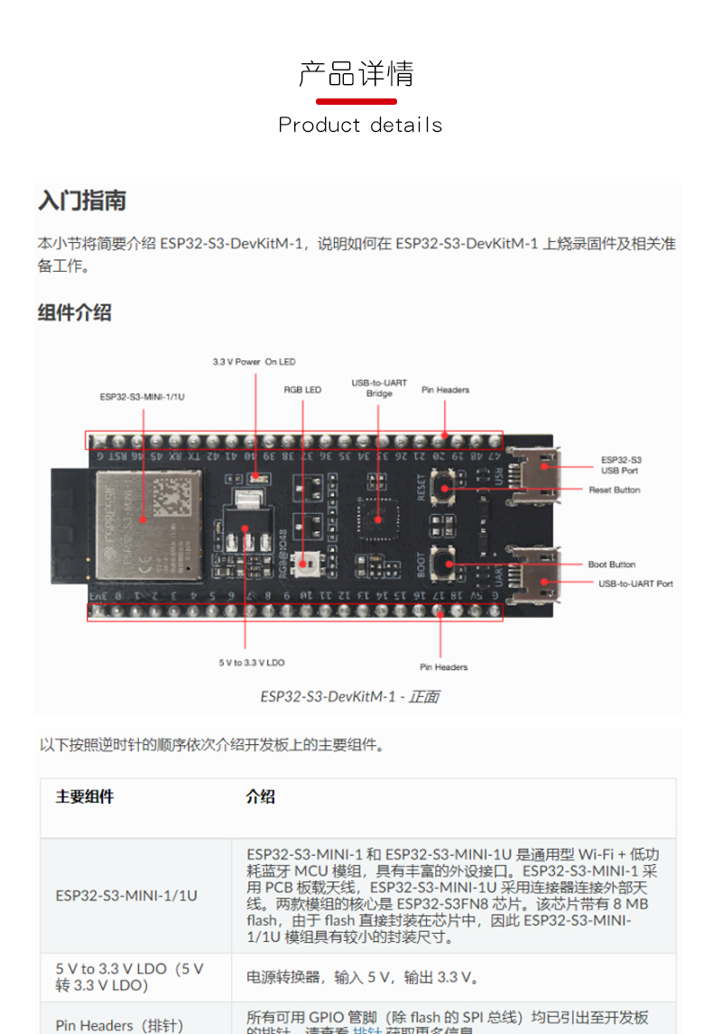 ESP32-S3-DevKitM-1-N8-84069-深圳优信电子科技有限公司