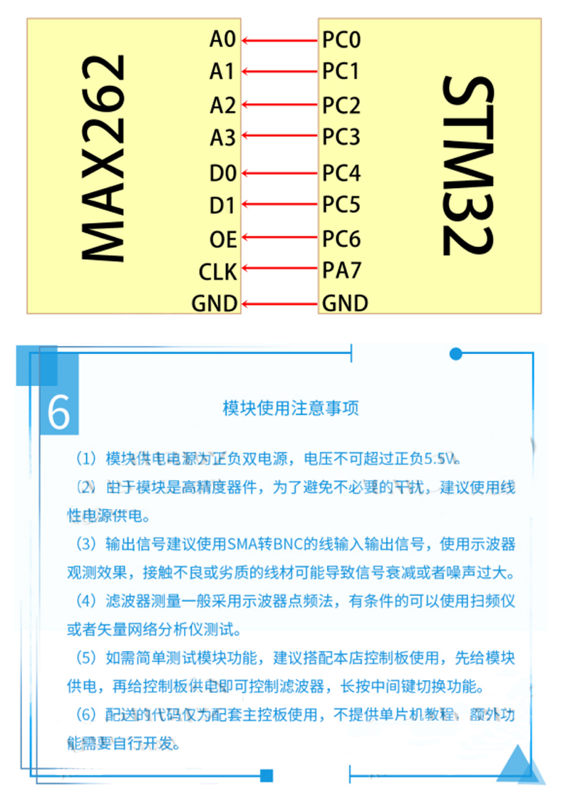 MAX262滤波器模块-83825-深圳优信电子科技有限公司