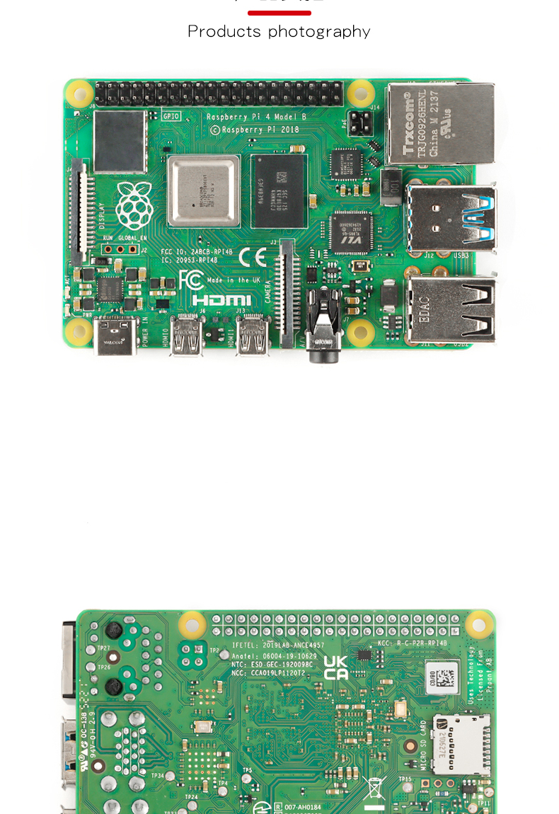 Raspberry Pi4 Computer Model(4GB)开发板套件-85234-深圳优信电子科技有限公司