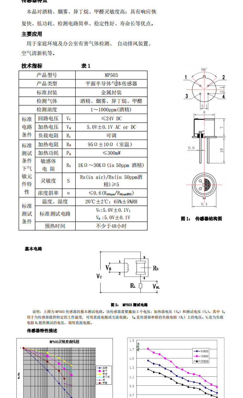 MP-135/气体传感器模块-83085-深圳优信电子科技有限公司