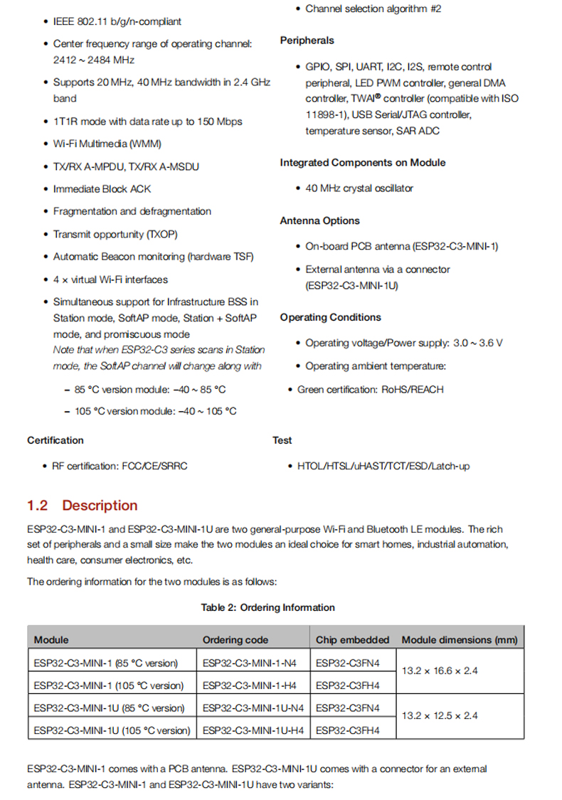ESP32-C3FN4-83073-深圳优信电子科技有限公司