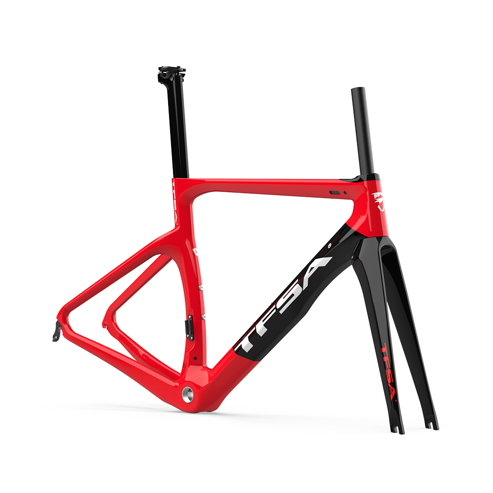 TFSA JH-07轻量全碳纤维公路自行车架 全碳前叉 V杀走内线 送腕组-企业官网