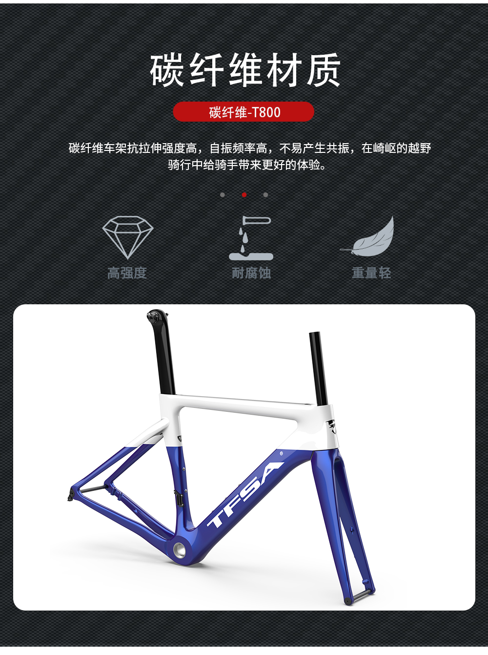 TFSA JH30 全碳纤维公路自行车架框架同轴碟刹版走内线送腕组-企业官网