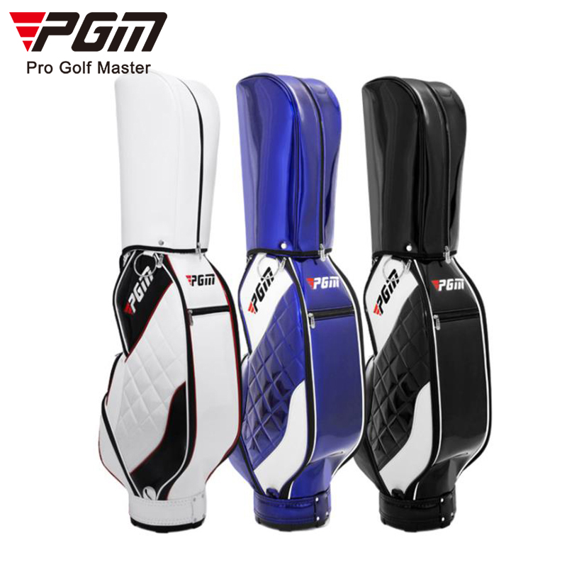 PGM QB087 ladies custom waterproof golf leather PU staff bag 5 way golf cart bag-企业官网