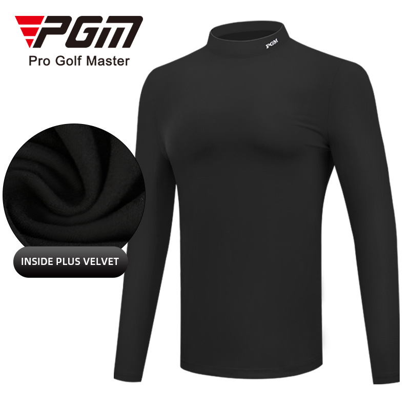 PGM YF388 wholesale polyester spandex mens plain uv golf fitness shirt-企业官网