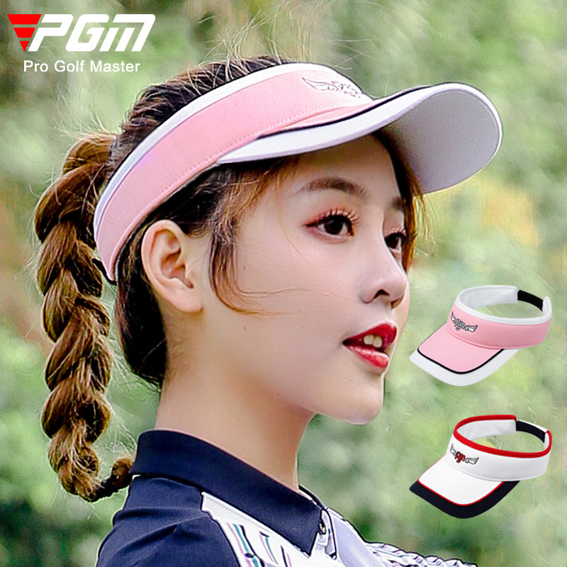 PGM MZ019 custom golf visor hat half pink kids ladies golf hat-企业官网