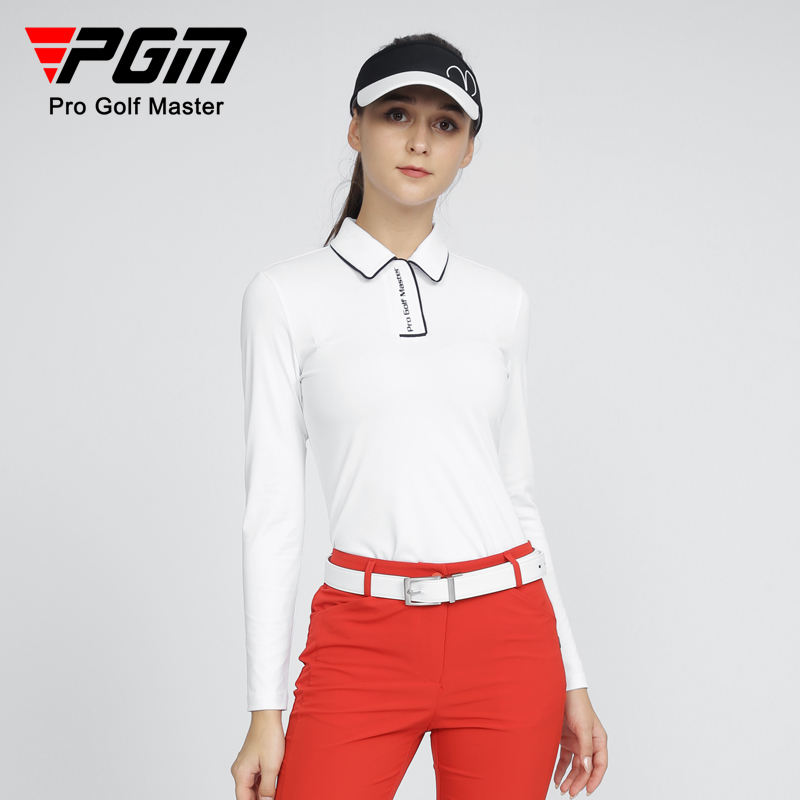 PGM YF539 wholesale bulk long sleeve golf polo shirt high quality woman ...