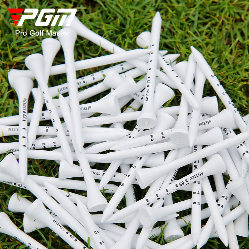 PGM QT029 30pcs one box white golf tees custom logo wood golf tee with ...