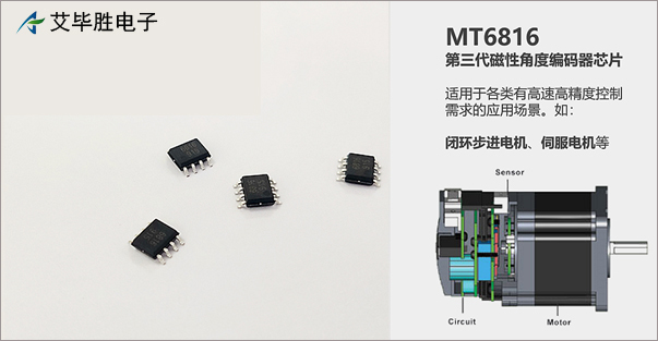 闭环步进编码器MT6816的特点和应用-艾毕胜电子