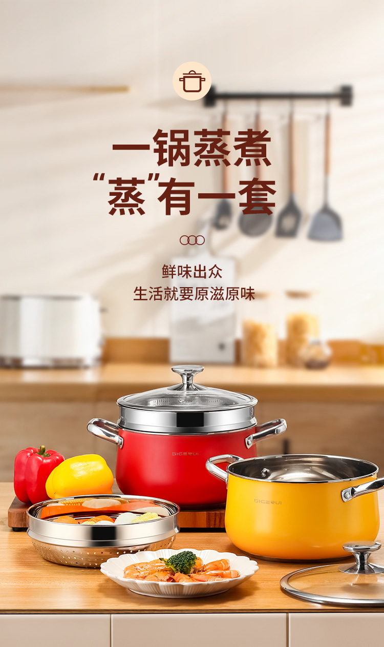 斯阁睿304不锈钢多用汤蒸火锅SGR-CJ010-企业官网