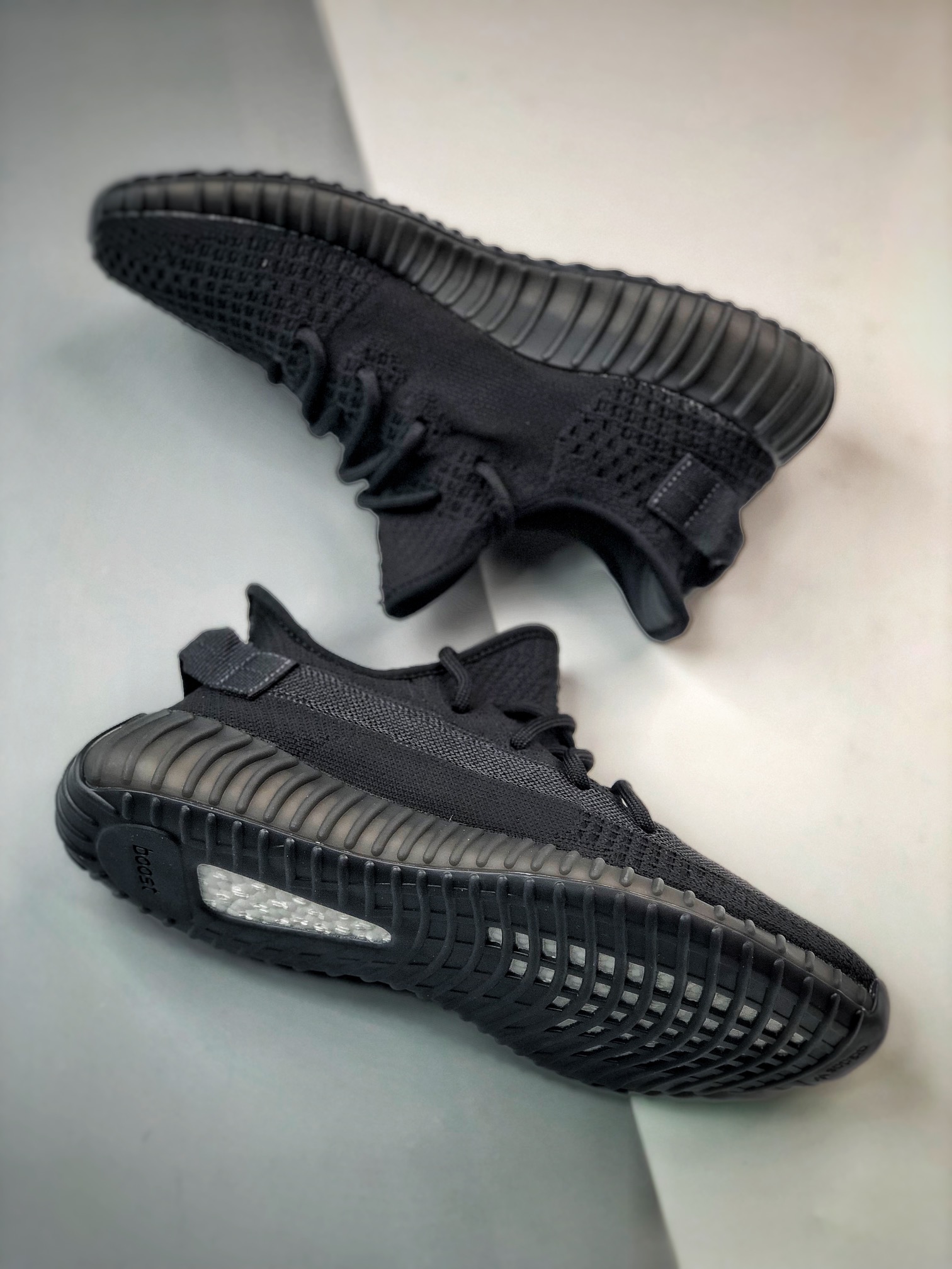 AD Yeezy 350 Boost V2 "Onyx" 纯黑 货号：HQ4540-GDF档口-潮流干货