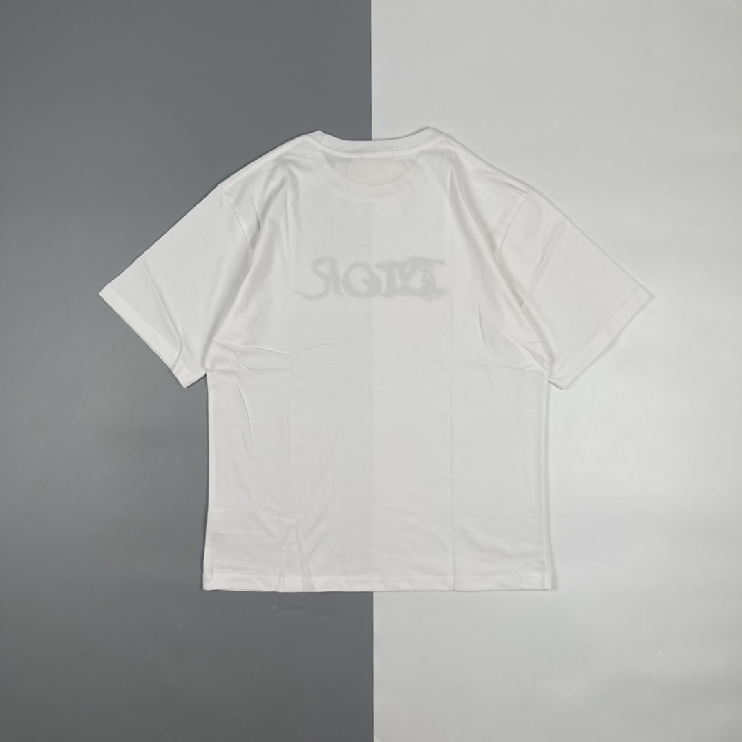 Dior/迪奥 22ss 云朵字母刺绣短袖 上架两色-GDF档口-潮流干货