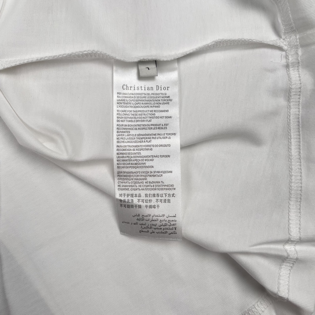 Dior/迪奥 22ss 云朵字母刺绣短袖 上架两色-GDF档口-潮流干货