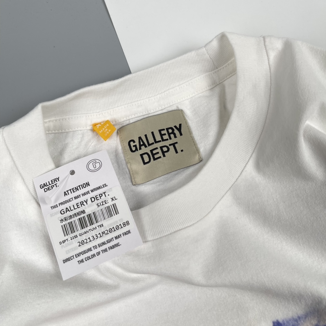 Gallery Dept 21ss 彩绘闪粉印花短袖 -GDF档口-潮流干货