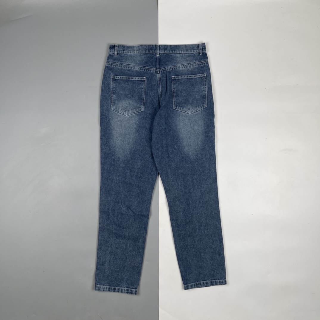 Amiri 22ss 贴皮刺绣破洞牛仔长裤 -GDF档口-潮流干货