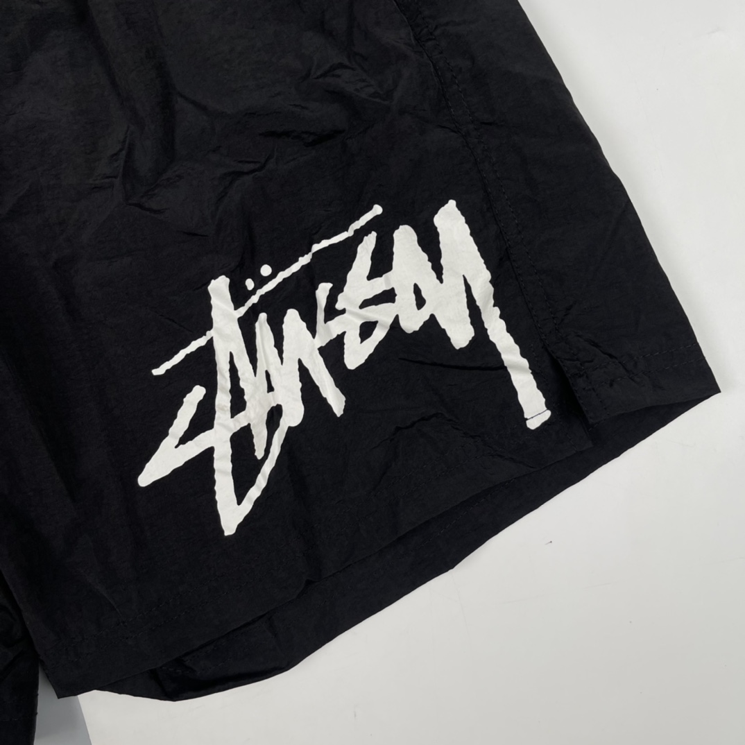 Nike x Stussy联名 22ss Logo字母梭织短裤 -GDF档口-潮流干货