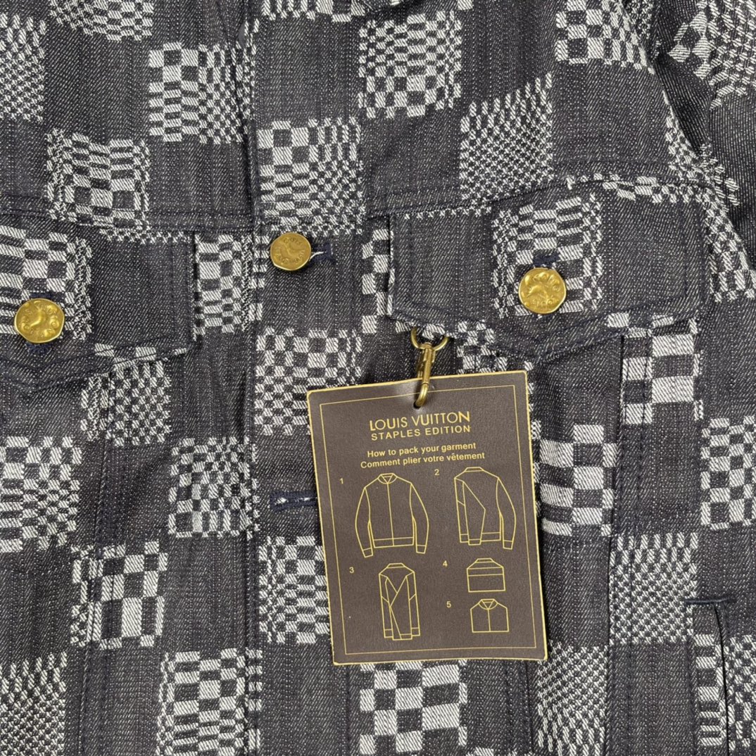 LV 21FW 棋盘格牛仔外套 -GDF档口-潮流干货