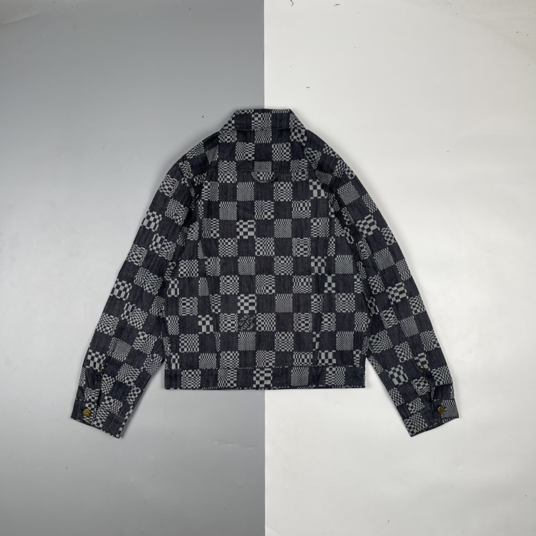 LV 21FW 棋盘格牛仔外套 -GDF档口-潮流干货