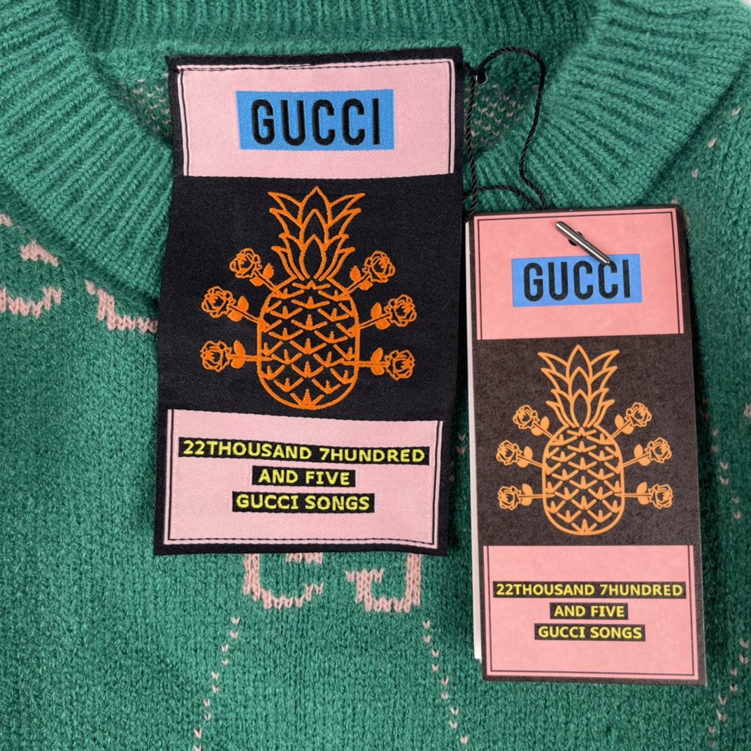 P220 Gucci/古驰 22Fw 绿菠萝圆领毛衣-GDF档口-潮流干货
