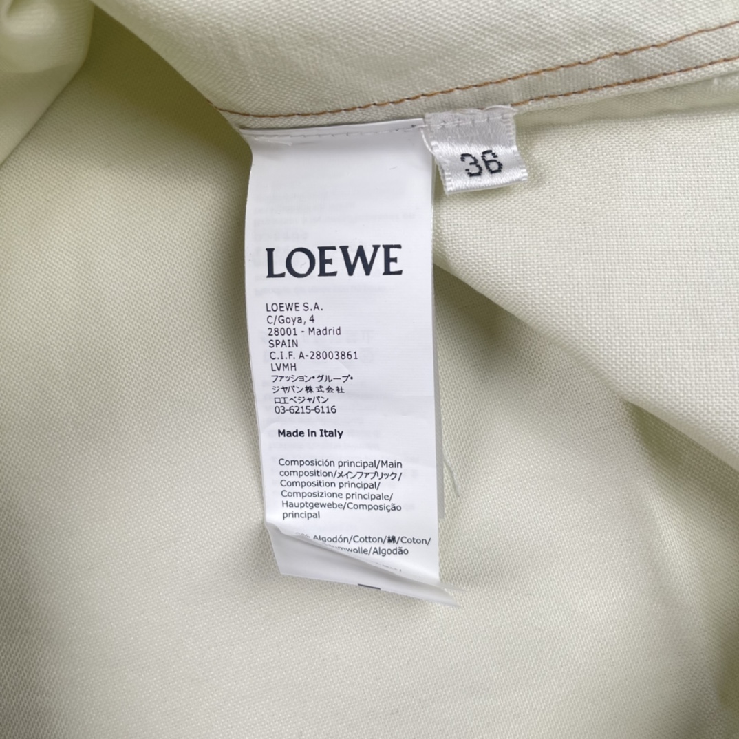Loewe/罗意威 22Fw 口袋花标刺绣长袖衬衫外套-GDF档口-潮流干货