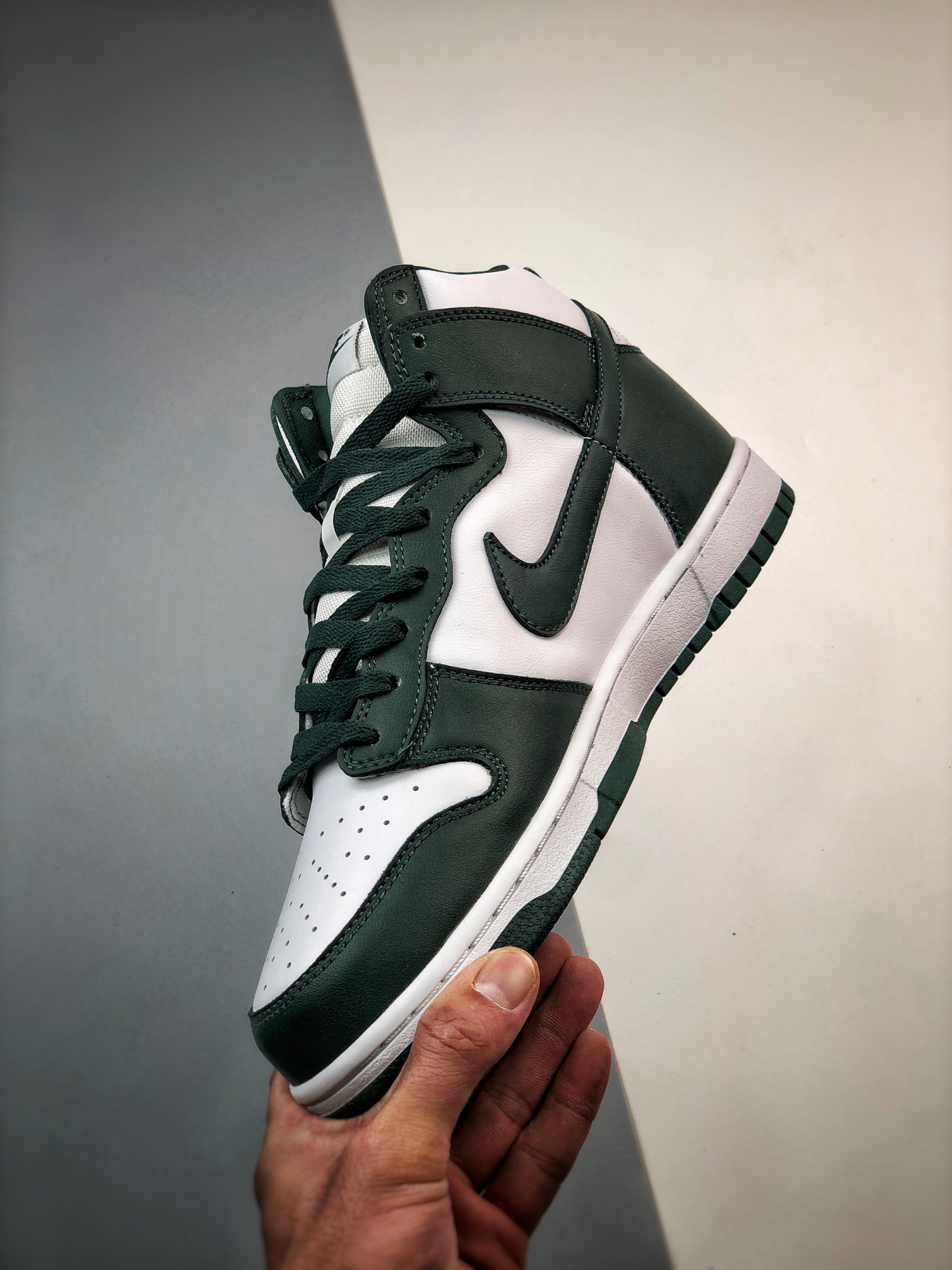 P240 NK Dunk Hi SP "Spartan Green" 白绿高帮-GDF档口-潮流干货