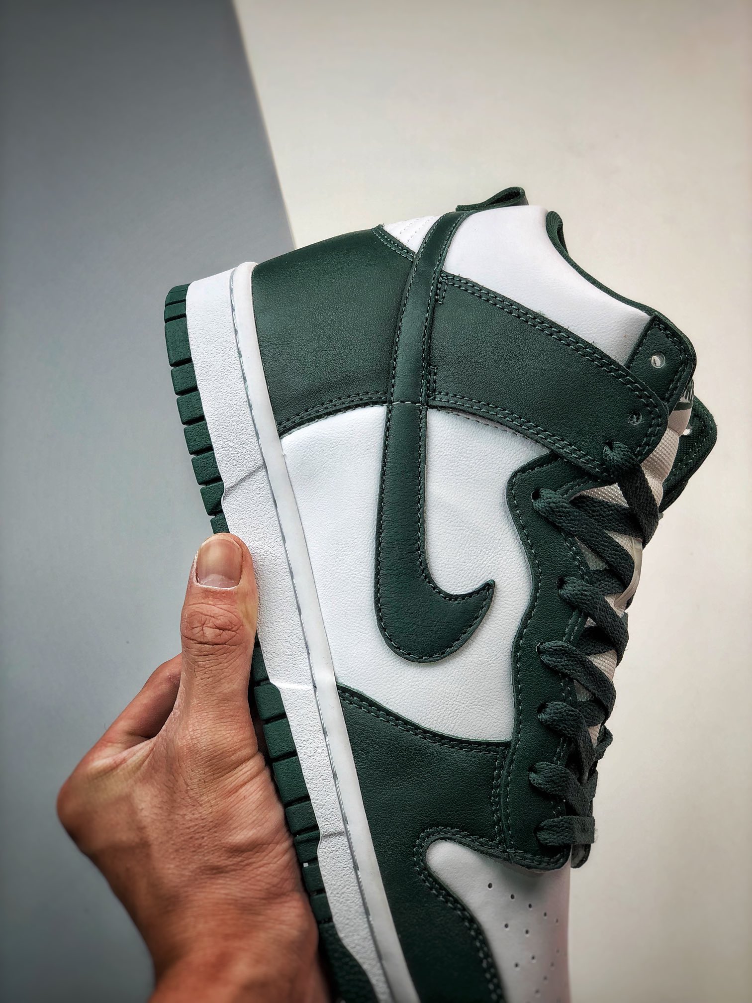 P240 NK Dunk Hi SP "Spartan Green" 白绿高帮-GDF档口-潮流干货