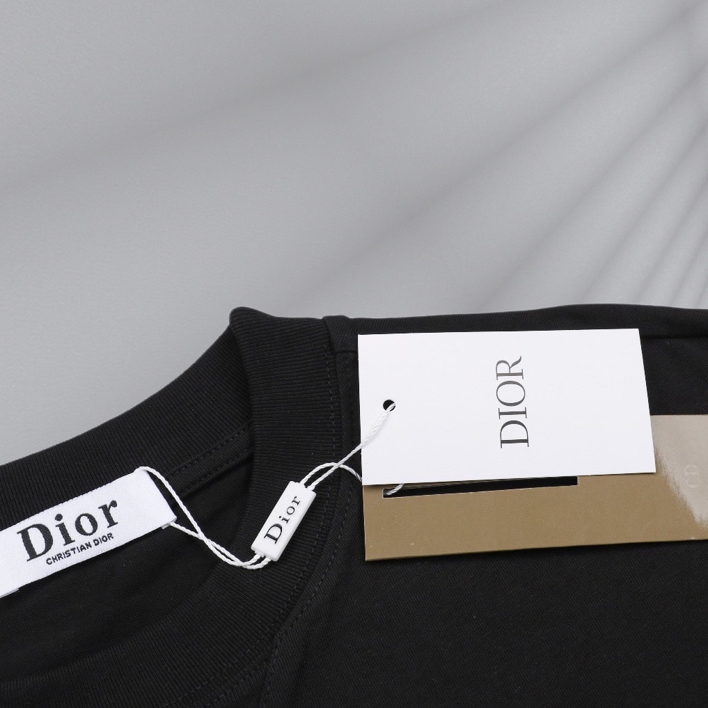 Dior/迪奥 23ss 别针字母刺绣短袖-GDF档口-潮流干货