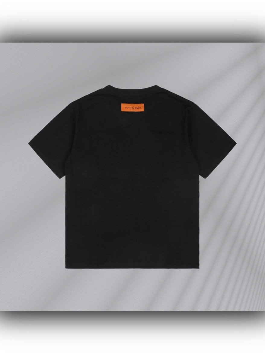 LV 23ss 发泡老花白标浮雕短袖-GDF档口-潮流干货