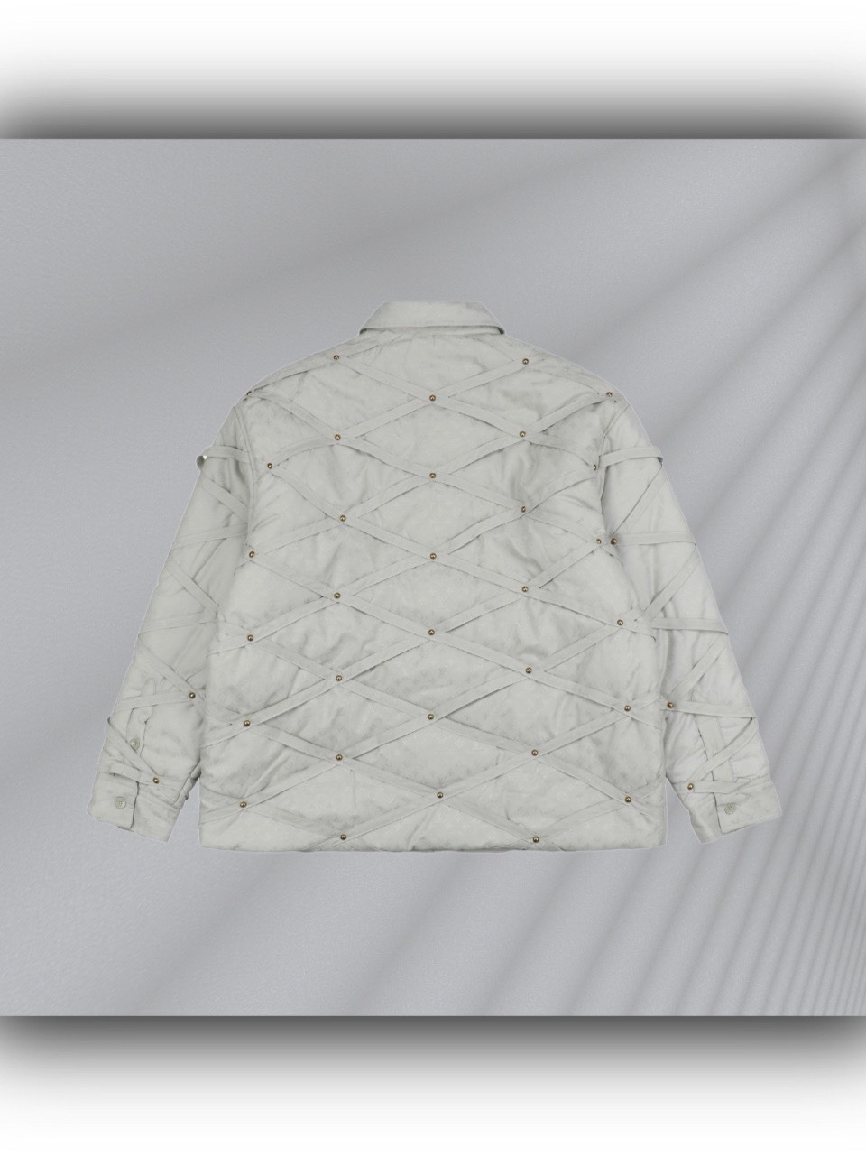 lv 23Fw 菱形绑带棉服外套-GDF档口-潮流干货
