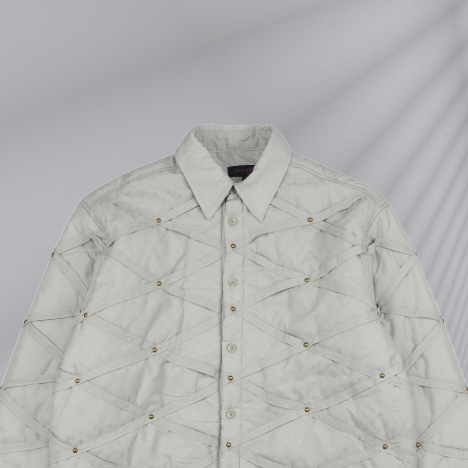 lv 23Fw 菱形绑带棉服外套-GDF档口-潮流干货