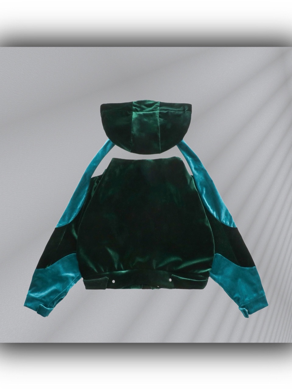 lv 22Fw 拼色天鹅绒连帽滑雪服外套-GDF档口-潮流干货