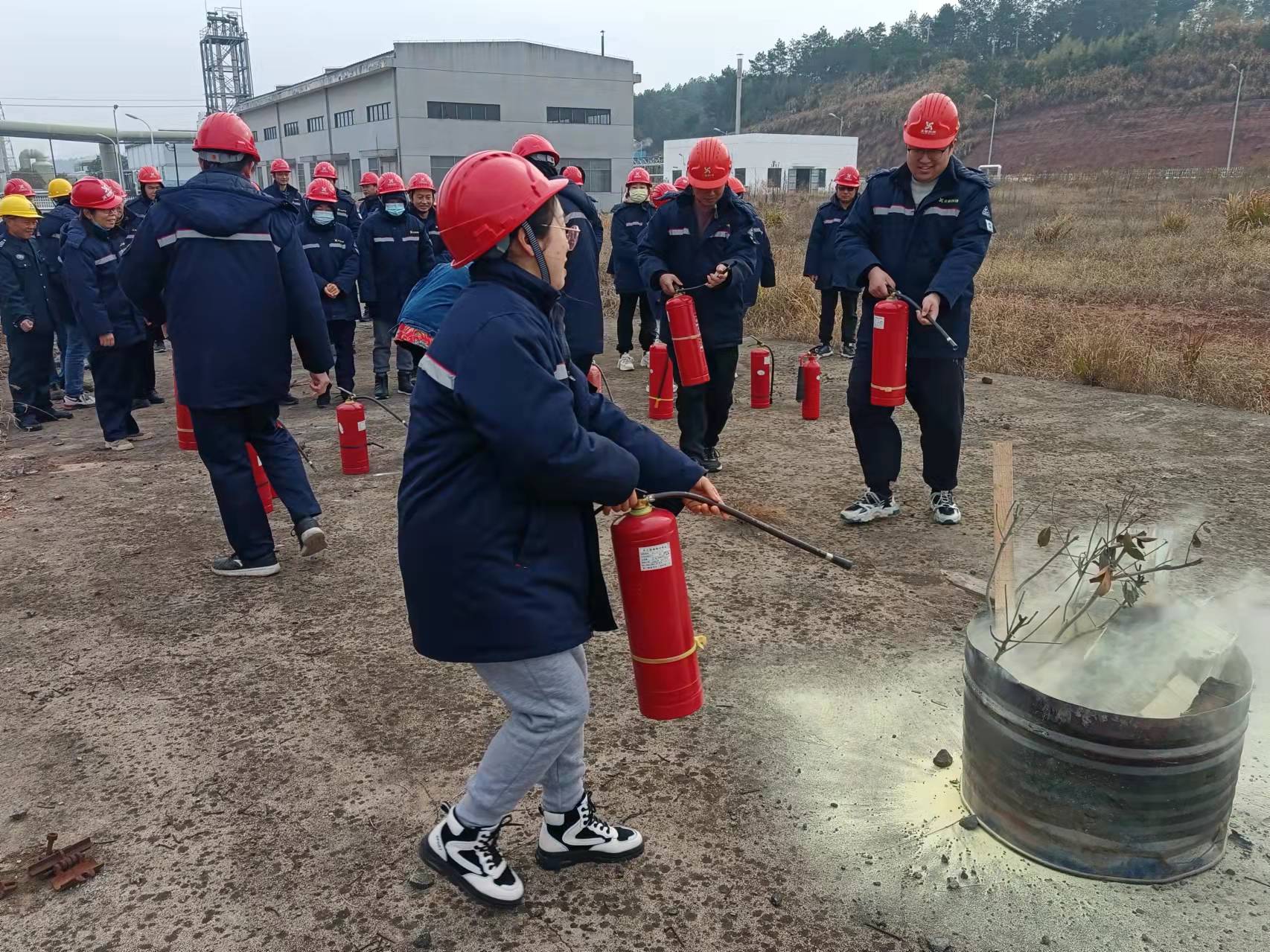 2022年天香科技春节开工消防演练-黄山天香科技有限公司