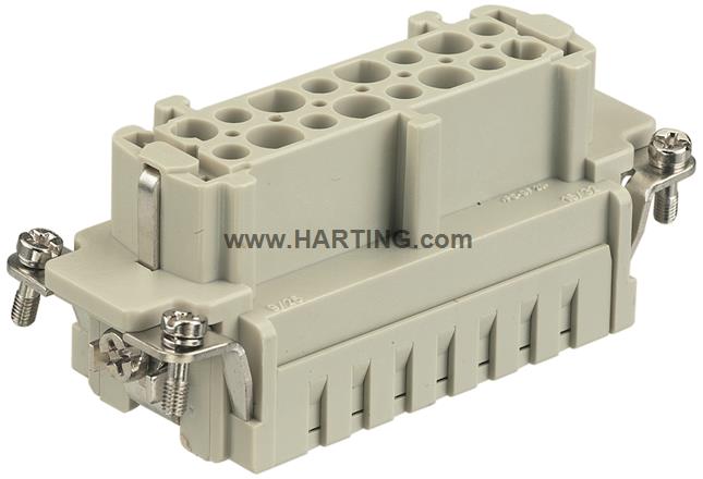 德国harting连接器Han 16 ES-F 零件号 09 33 016 2716-南京宝船自动化技术有限公司