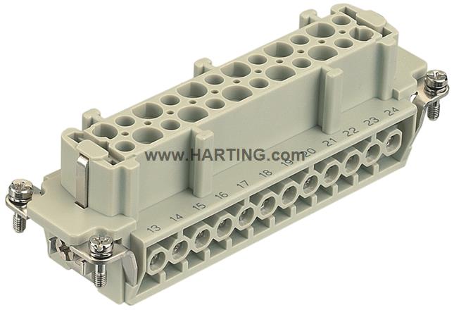 德国哈丁harting连接器 Han 24 E BU-S型号09 33 024 2701-南京宝船自动化技术有限公司