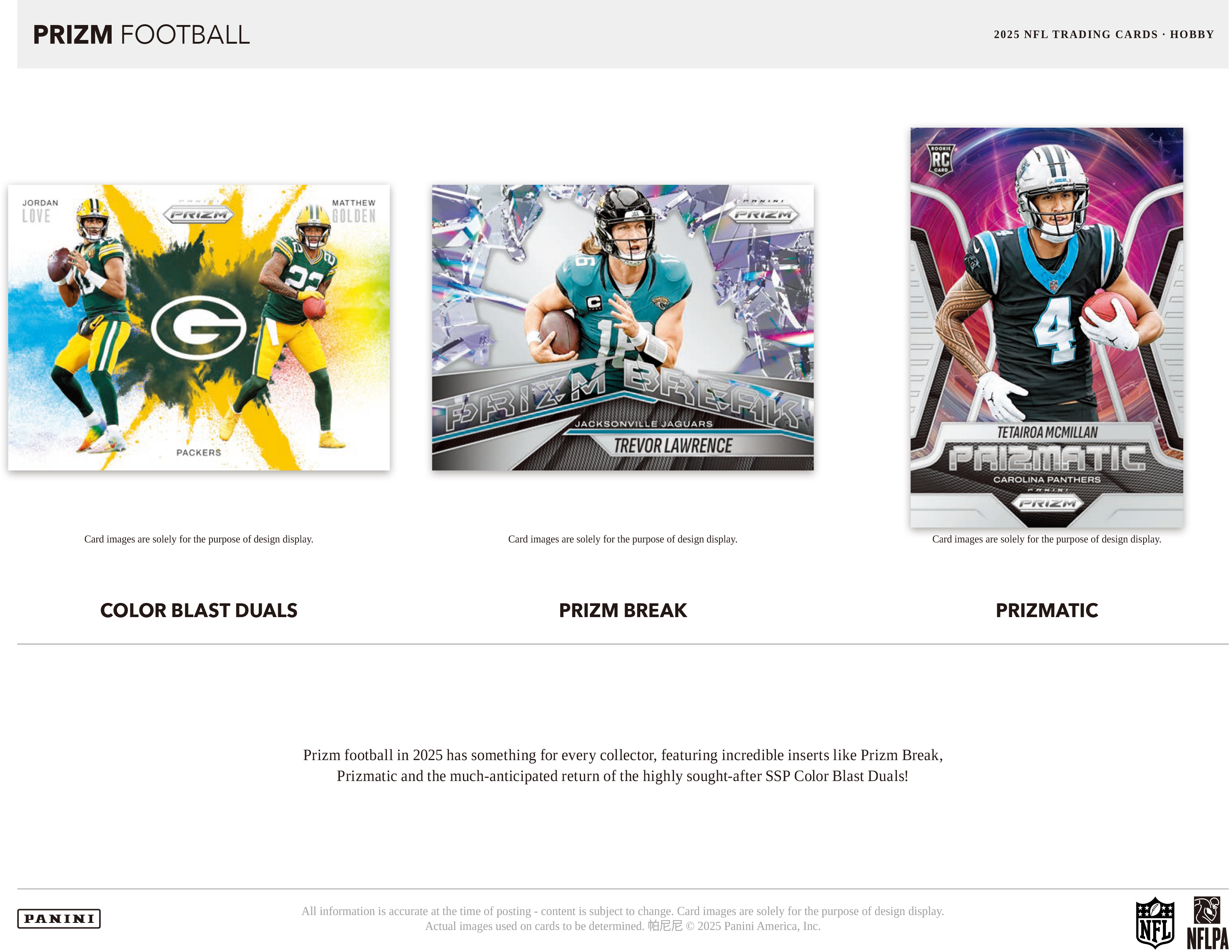 帕尼尼 2025 NFL PRIZM FOOTBALL Hobby 橄榄球球星卡-中雅图官网